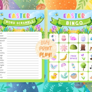 9 Easter Games Bundle for Kids Easter Fun Kids Activities Fun Easter ...