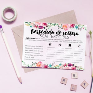 Spanish Bridal Shower Games Juegos De Despedida De Soltera - Etsy