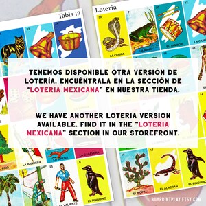 30 Mexican Loteria Cards | Juego De Lotería Mexicana | Hispanic ...