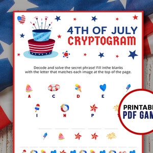4th of July Games Bundle for Kids | Printable US Independence Day ...