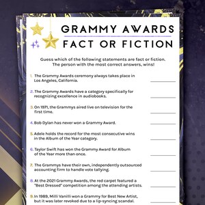 2025 Grammys Party Games Bundle | 8 Printable Activities for 67th Music ...