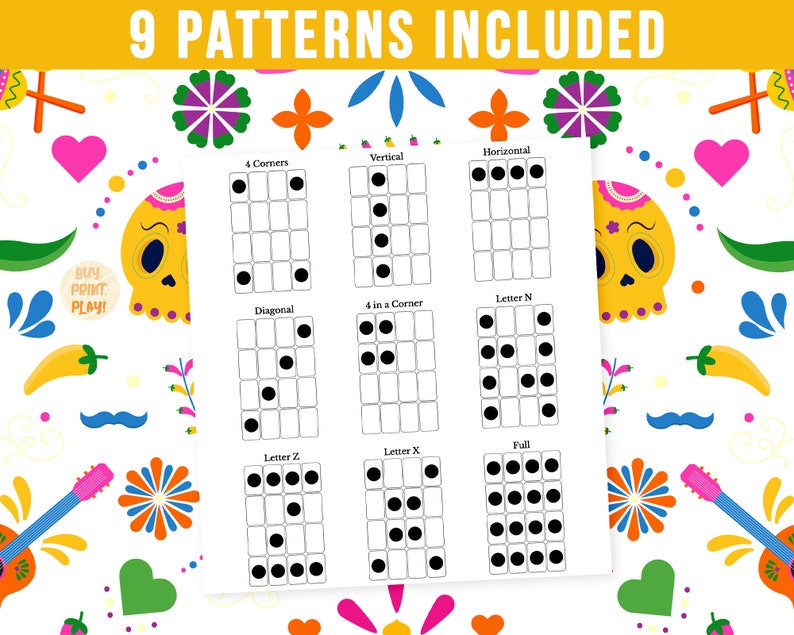 Cinco De Mayo Bingo Mexican Loteria Cards Includes 30 - Etsy