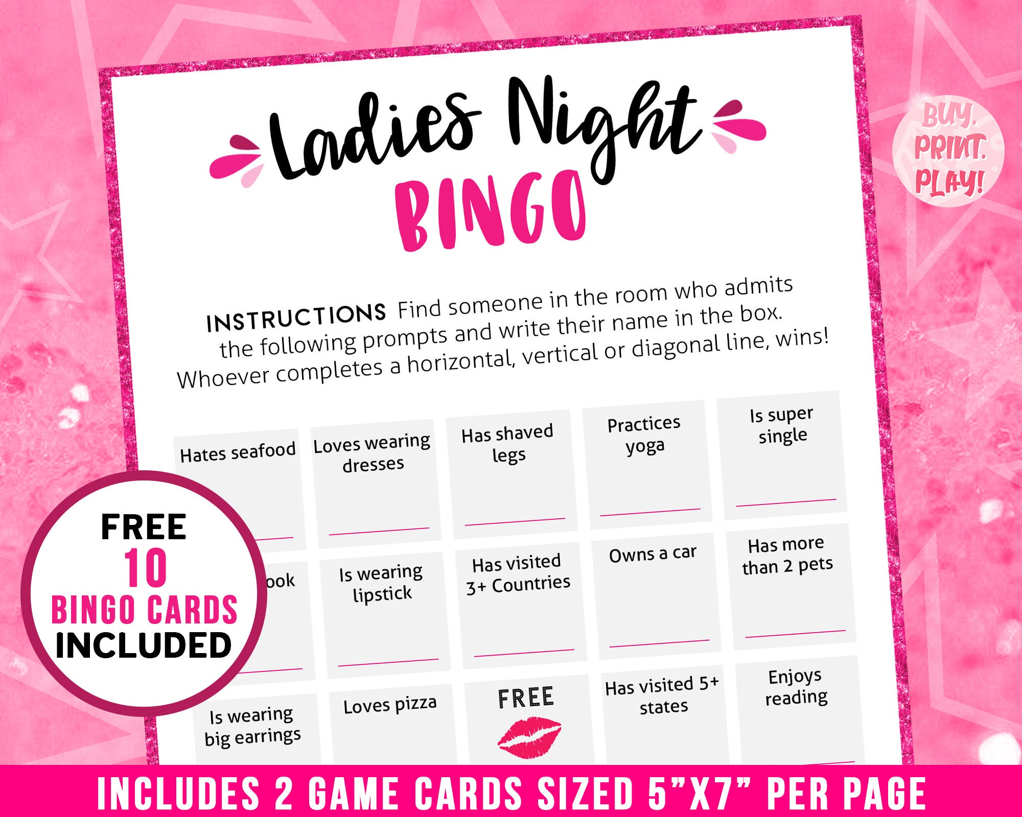 What's in Your Purse Ladies Night Games Whats in Your - Etsy