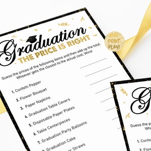 Graduation Party Games - the Price is Right | Printable Graduation ...