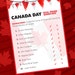 Canada Day Trivia Game Real Prime Ministers First of July Printable ...