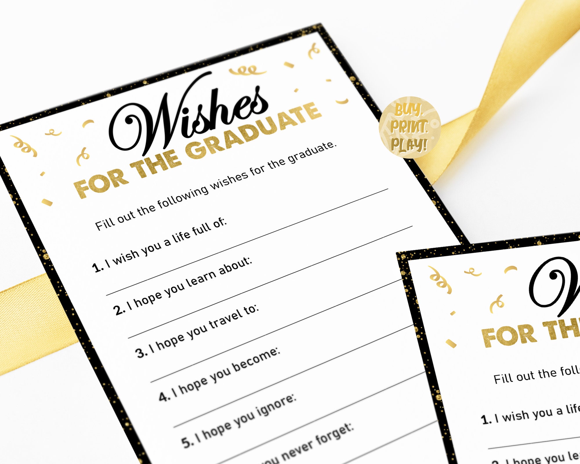 Wishes Card for the Graduate Class of 2023 Graduation Party - Etsy