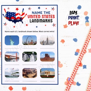 United States Landmarks Picture Quiz | 4th of July Patriotic Trivia ...