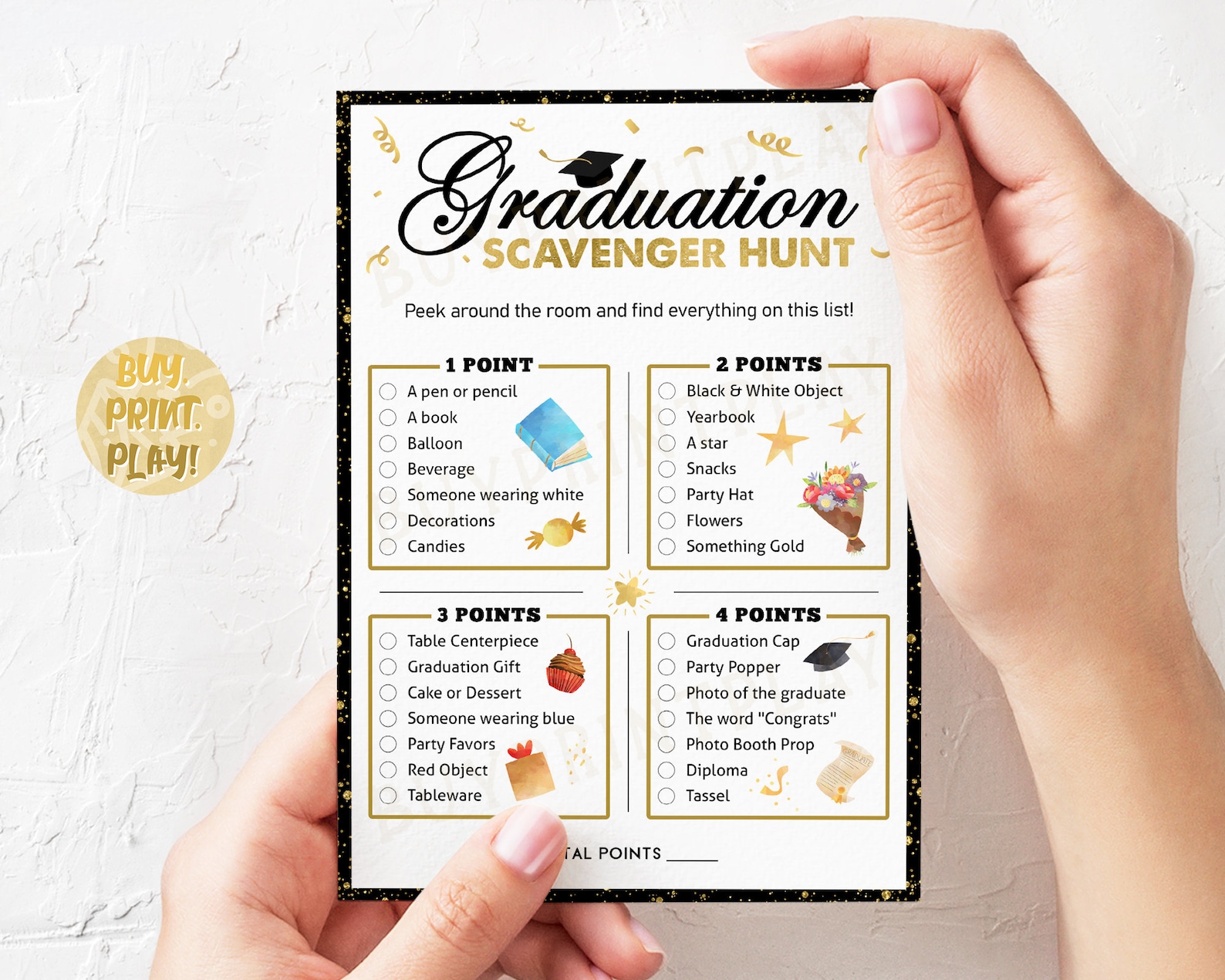 Graduation Games Scavenger Hunt Printable Treasure Hunt for - Etsy