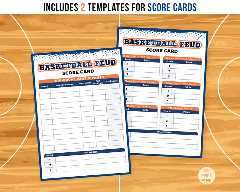 March Madness Feud Basketball Family Feud NCAA Basketball | Etsy