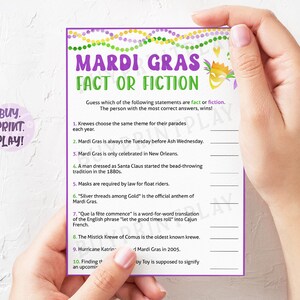 Mardi Gras Fact or Fiction | Trivia Games for Adults & Kids | New ...