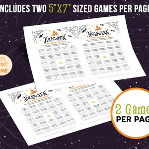 30 Halloween Find the Guest Bingo Cards Party Printable Games Find ...