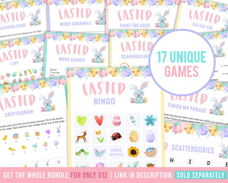 Printable Easter Trivia Game Easter Quiz Games for Kids | Etsy
