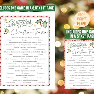 Christian Christmas Bible Trivia | Printable Party Games for Adults ...