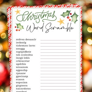 Fun Christmas Games - Word Scramble | Games for Adults & Kids ...