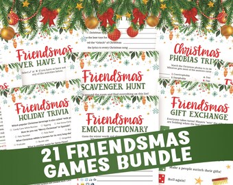 Christmas Games Bundle Christmas Printables Christmas Games - Etsy