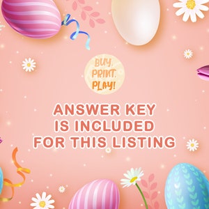 Cute Easter Games I Spy Printable Egg Hunt I Spy Easter | Etsy