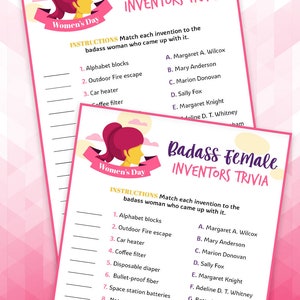 International Womens Day Games | Female Inventors Trivia | Office ...