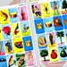 50 Mexican Loteria Game Cards 2 Different Versions 100 Total Loteria ...