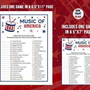Music of America Matchup Game | Patriotic Songs Trivia | US 4th of July ...