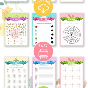 Printable Spring Party Games Bundle | Springtime Activities Pack for ...
