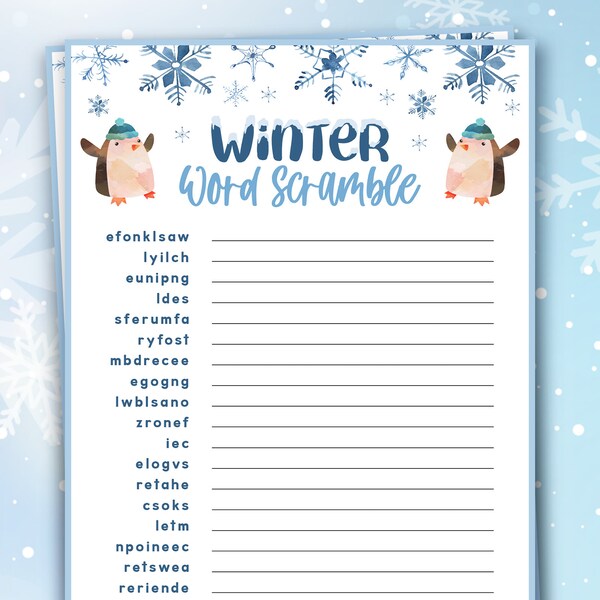 Word Scramble - Etsy