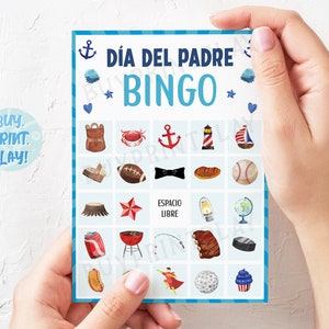 Fathers Day Bingo in Spanish | Bingo Del Dia Del Padre En Español ...