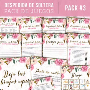 Spanish Bridal Shower Games, Juegos Despedida De Soltera, in Spanish ...