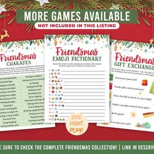 Friendsmas Games Bundle | Christmas Party Group Activities | Printable ...