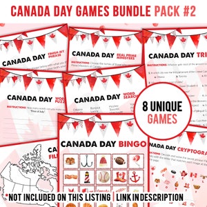 Canada Day Bingo Game | Printable Bingo for Kids | Print at Home - Etsy