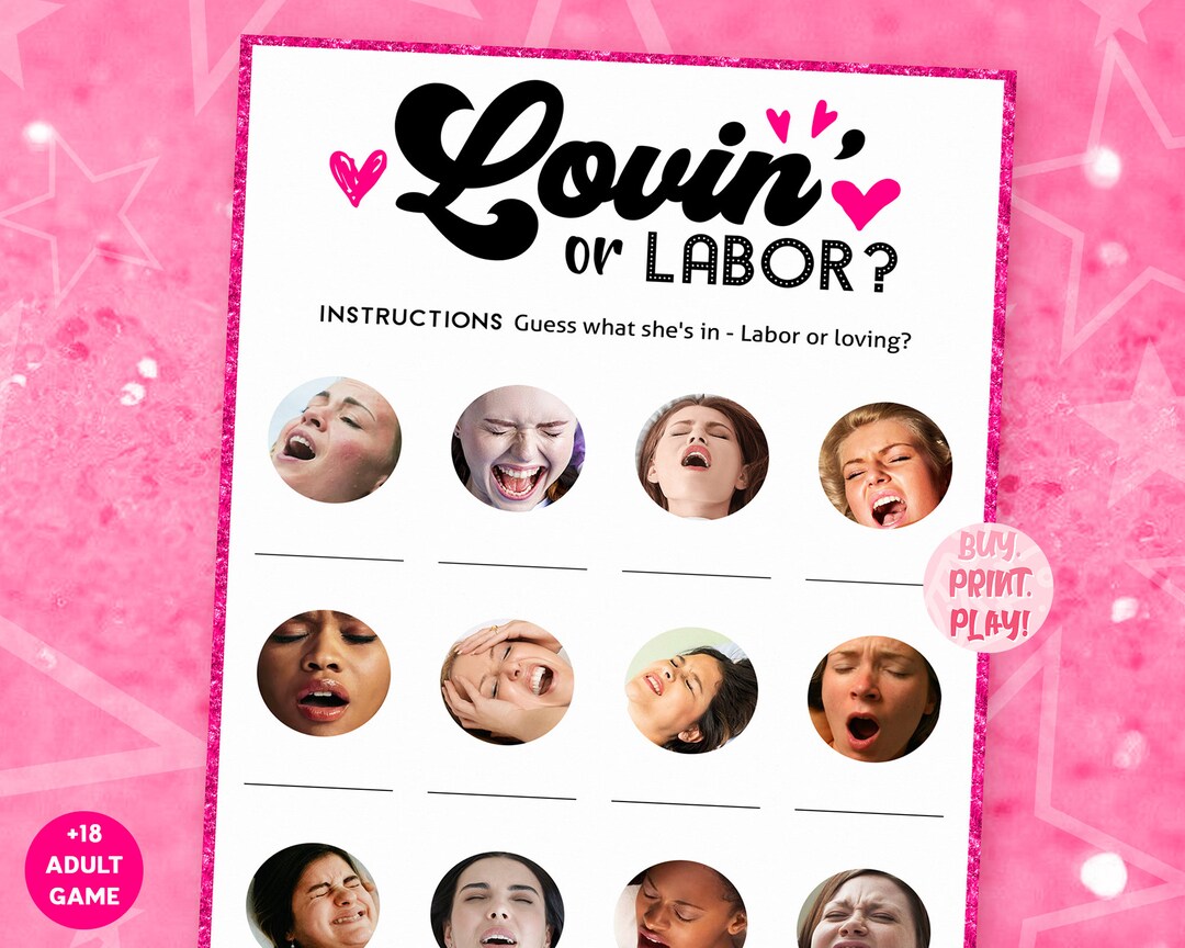 Loving or Labor Game | Ladies Night Games | Bachelorette Printable ...