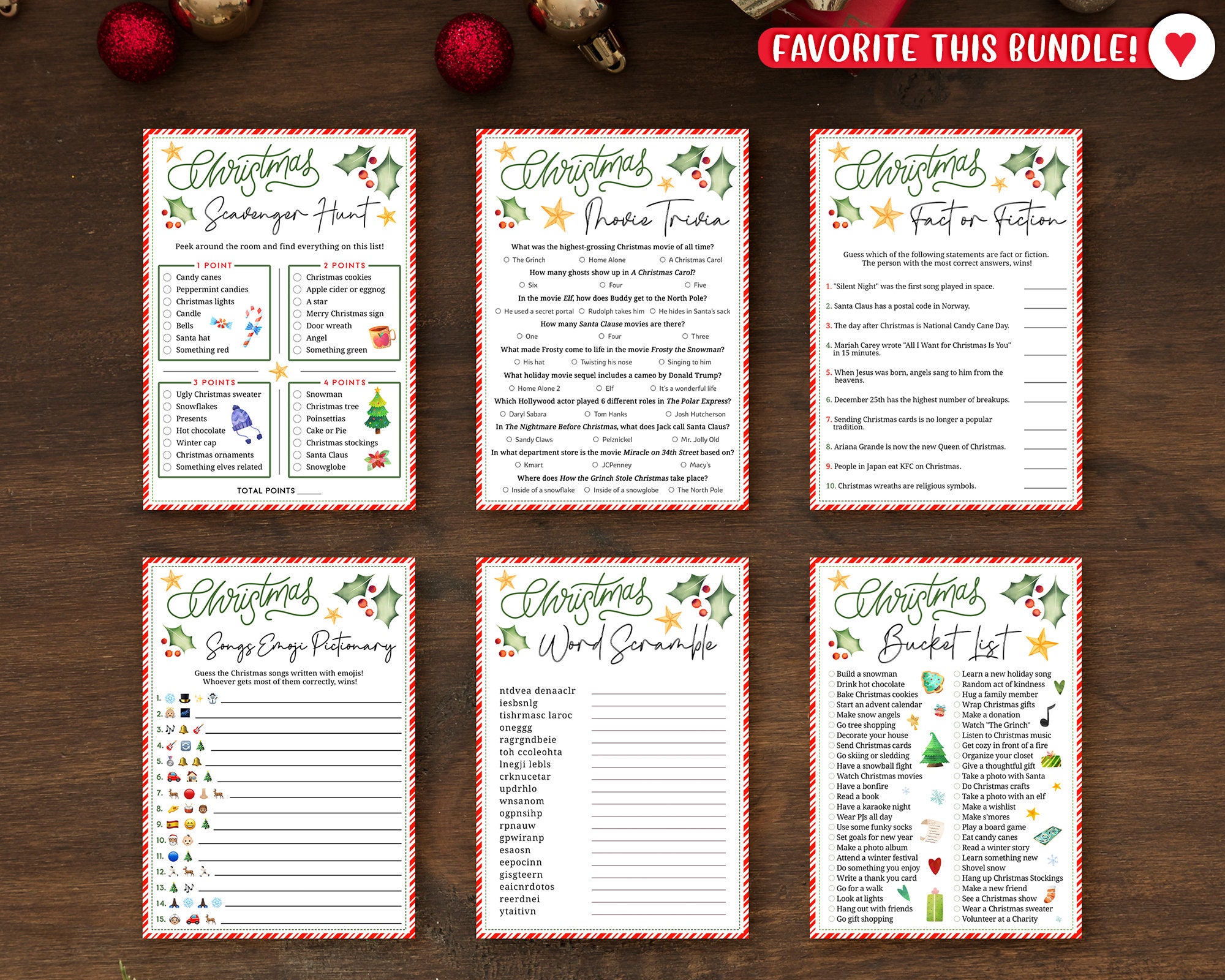 ULTIMATE Christmas Party Games Bundle Games for Adults 21 | Etsy