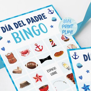 Fathers Day Bingo in Spanish | Bingo Del Dia Del Padre En Español ...