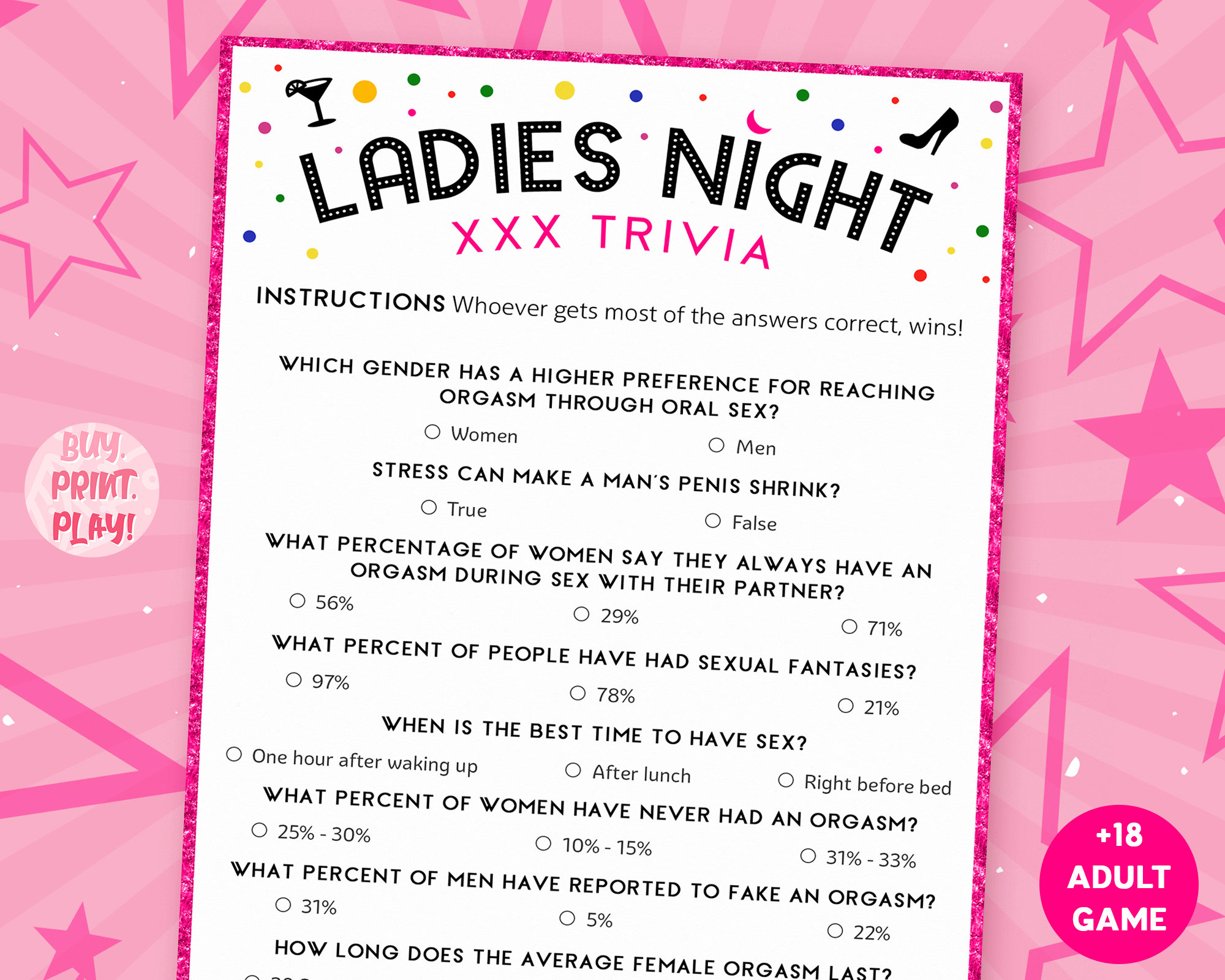 Ladies Night Games Pack Girls Night Games Bundle - Etsy