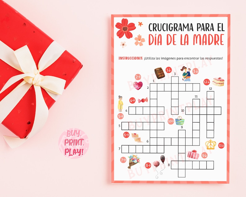 Pack De Juegos Del Día De La Madre Para Niños Spanish - Etsy