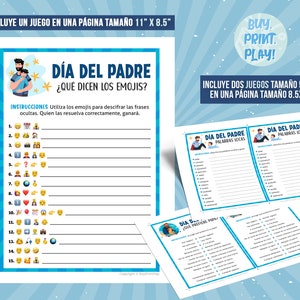 15 Juegos Del Dia Del Padre | Spanish Fathers Day Games Bundle for ...