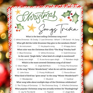 Christmas Songs Trivia | Family Games for Christmas Party | Office ...