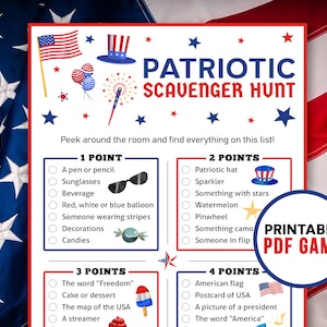 4th of July Games Bundle for Adults | Patriotic Printable Activities ...