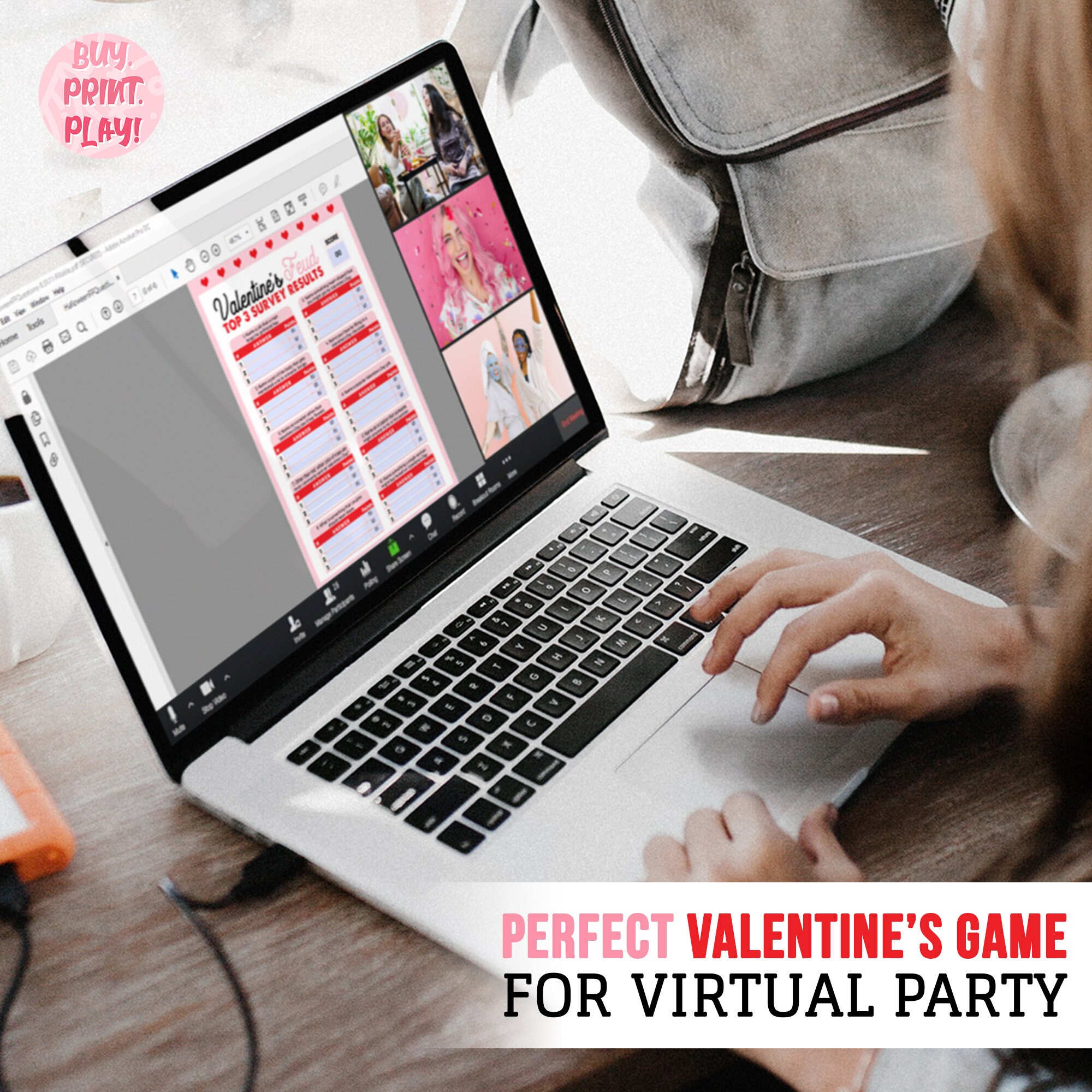 Valentines Family Feud Game Valentines Day Games Printable | Etsy