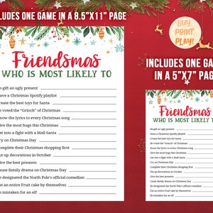 Friendsmas Who is Most Likely to | Christmas Games for Adults | Xmas ...