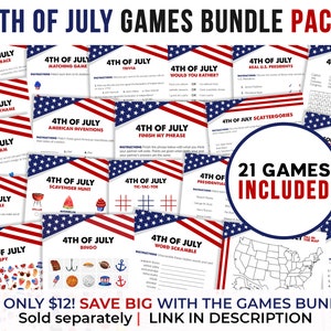 4th of July Word Scramble | USA Independence Day | Office & Family ...