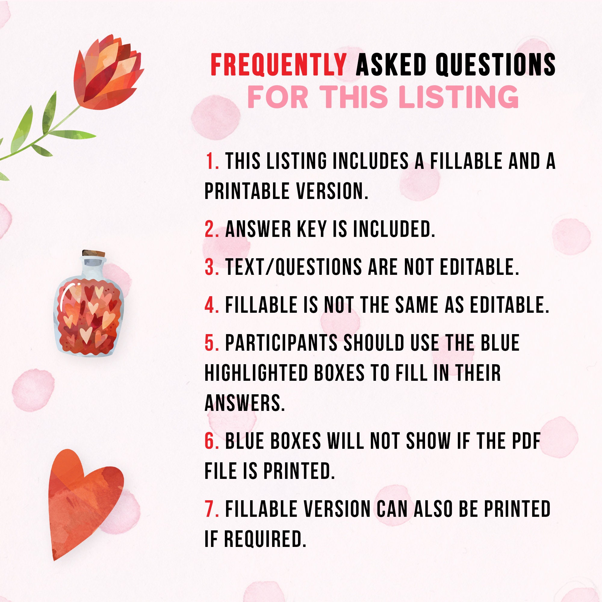 Valentines Family Feud Game Valentines Day Games Printable | Etsy