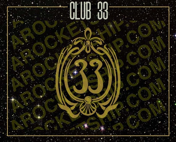 Club 33 Decal NEW Logo Disneyland Inspired Vinyl Sticker | Etsy