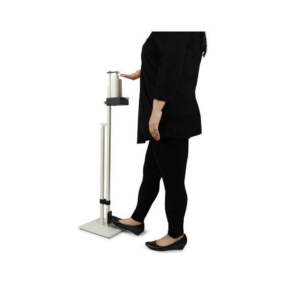 Lirash Touchless Hand Sanitiser Floor Stand With Foot Pedal White Black Etsy