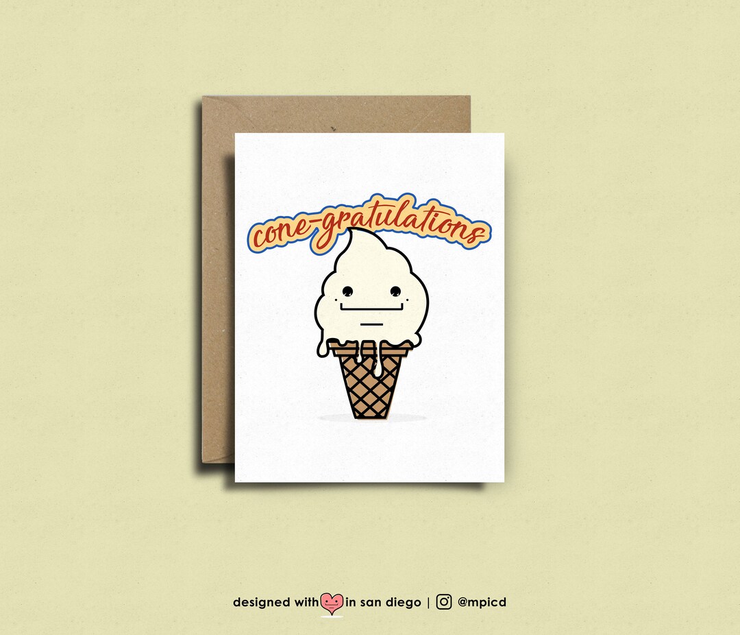 Cone-gratulations Congratulations, Card for Friend, Best Friend Card ...