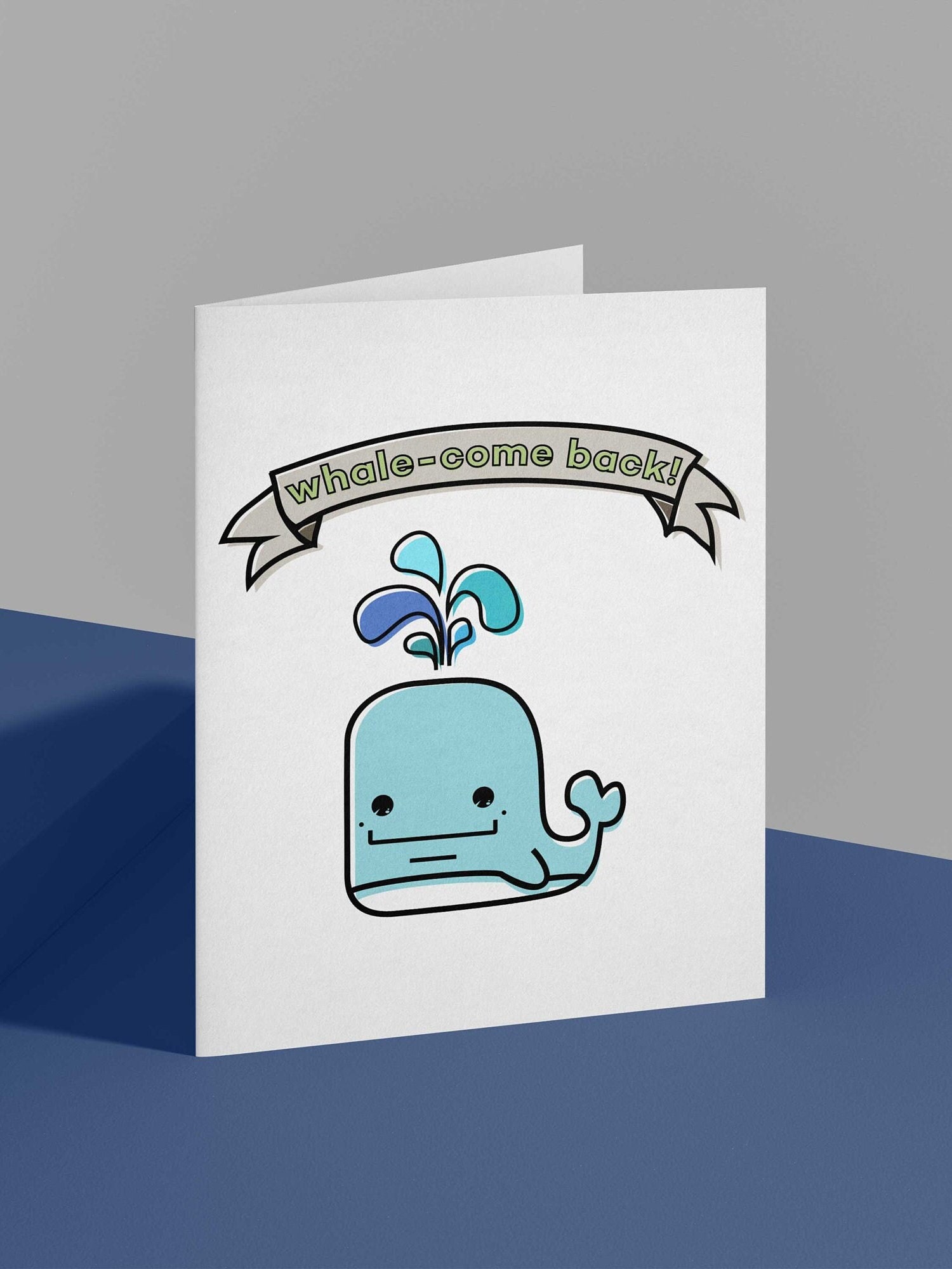 Welcome Back Card, Cute Greeting Card, Welcome Card, Funny Card, Back ...