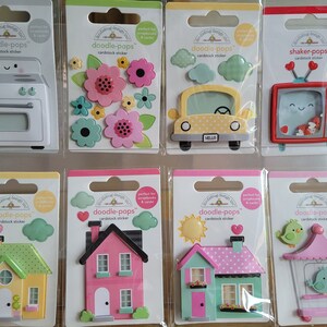 Doodlebug Design Puddle Jumper Doodle-pops Cardstock Sticker, My Happy ...