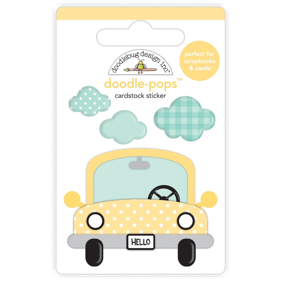 Doodlebug Design Puddle Jumper Doodle-pops Cardstock Sticker, My Happy ...