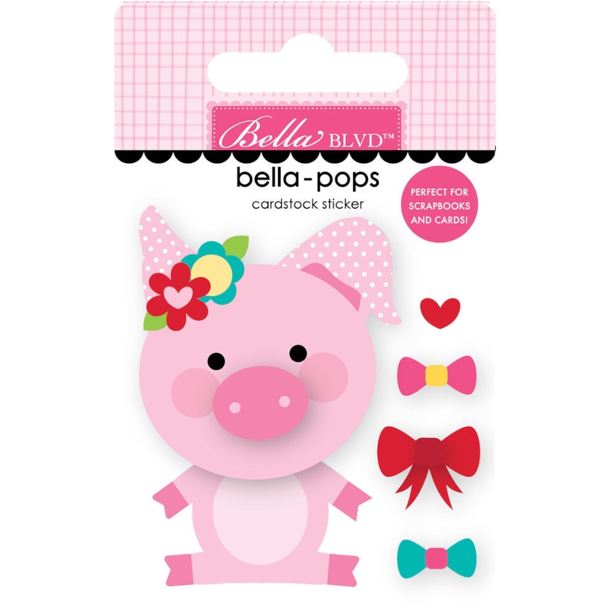 Pretty Piggy Bella-Pops Cardstock Stickers Bella Blvd | Etsy
