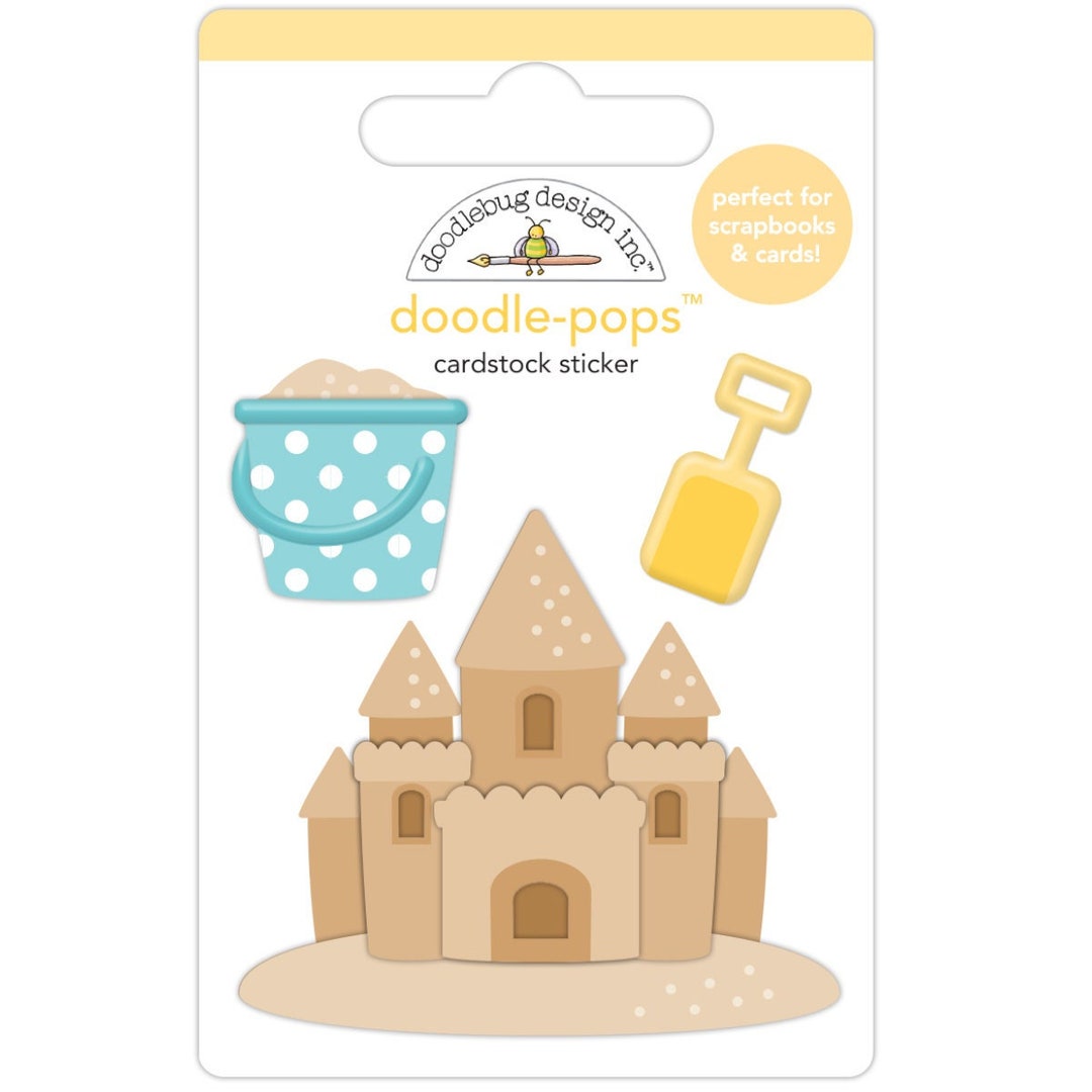 Sand-tastic Doodle-pops Cardstock Sticker, Doodlebug Seaside Summer ...