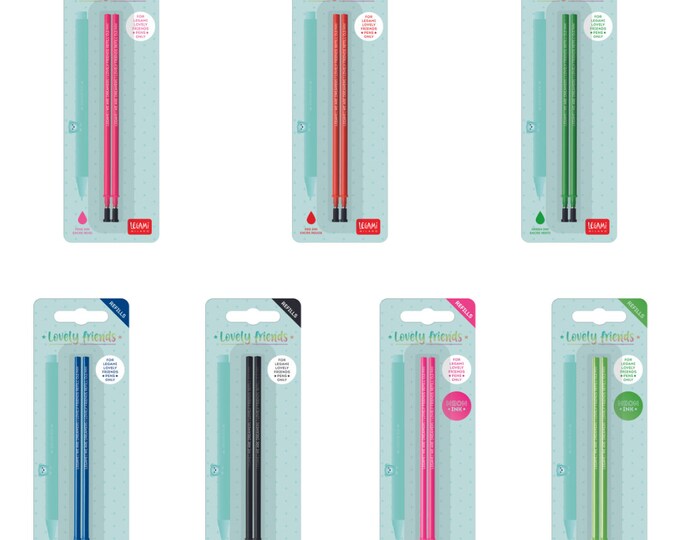 Legami Erasable Gel Pens, Kawaii Dino Pig Llama Astronaut Pen, Study ...